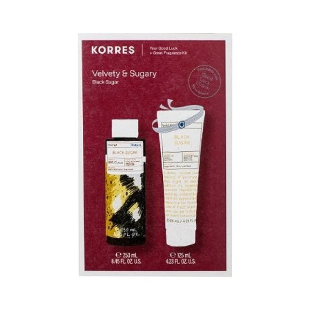 Korres Velvety & Sugary Promo Set με Black Sugar Γυναικείο Αφρόλουτρο ...